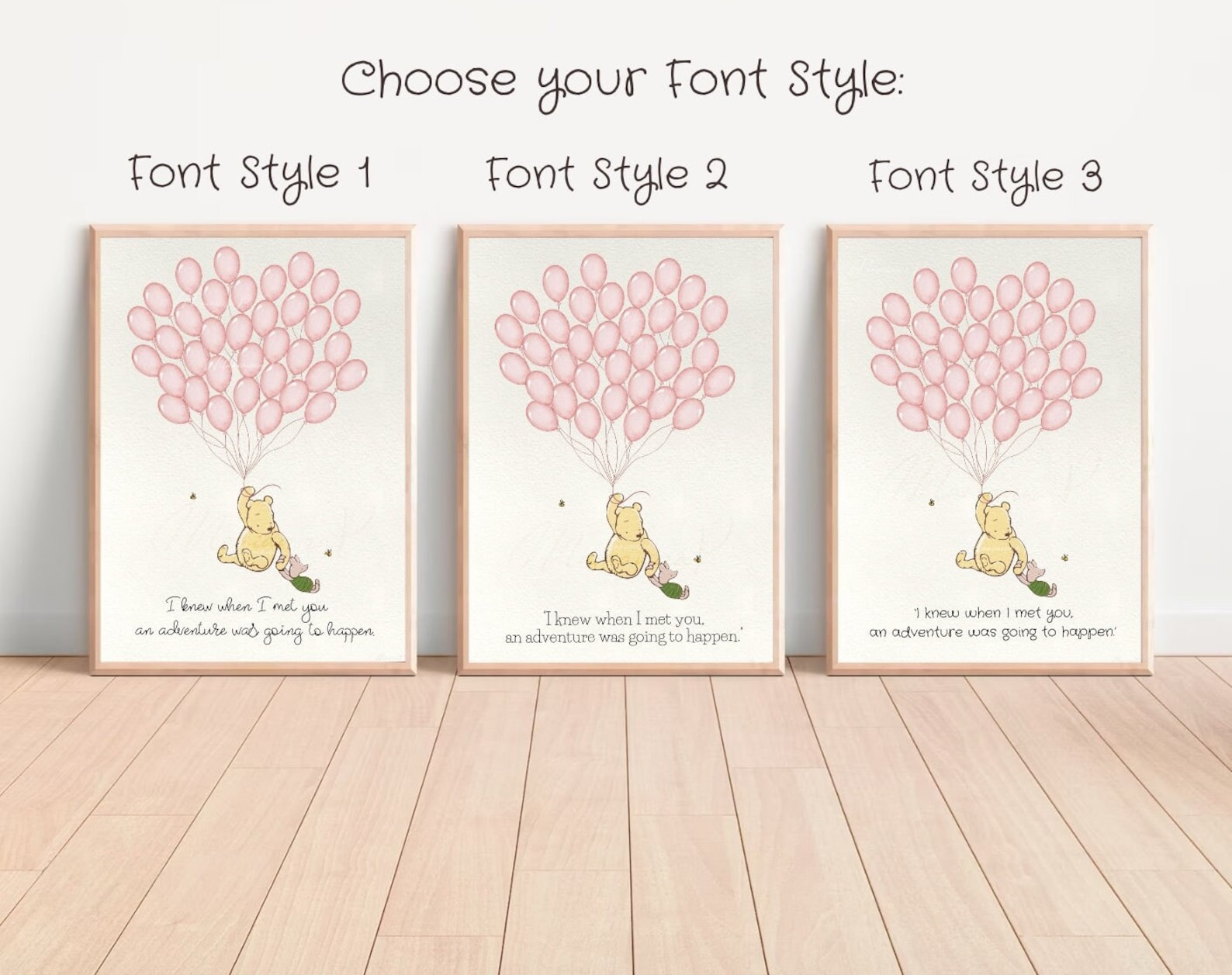 Personalized Winnie the Pooh Baby Shower Signature Guest Book Balloons ...