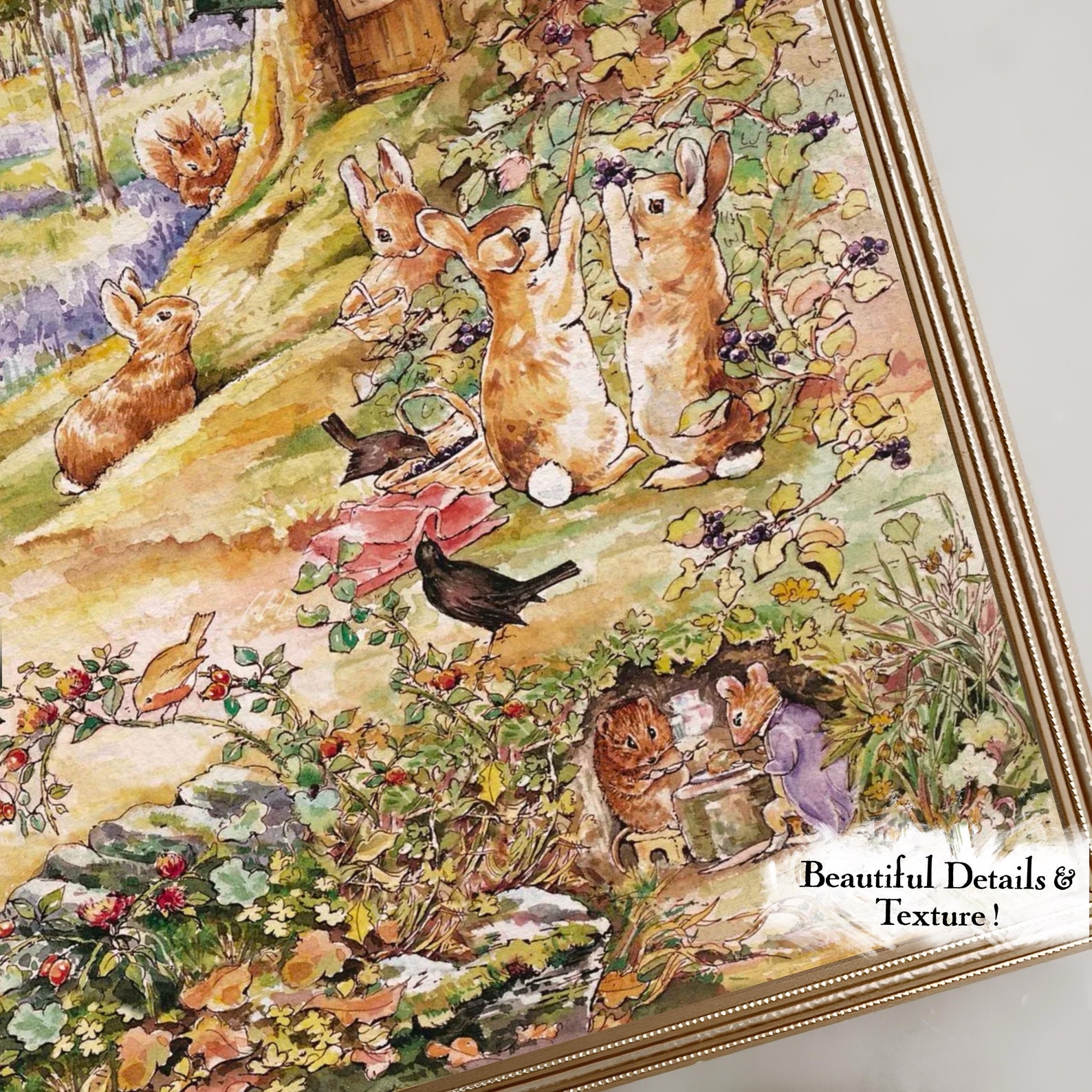 Peter Rabbit Nursery Decor Jemima Puddleduck Mr Fox Friends Garden ...
