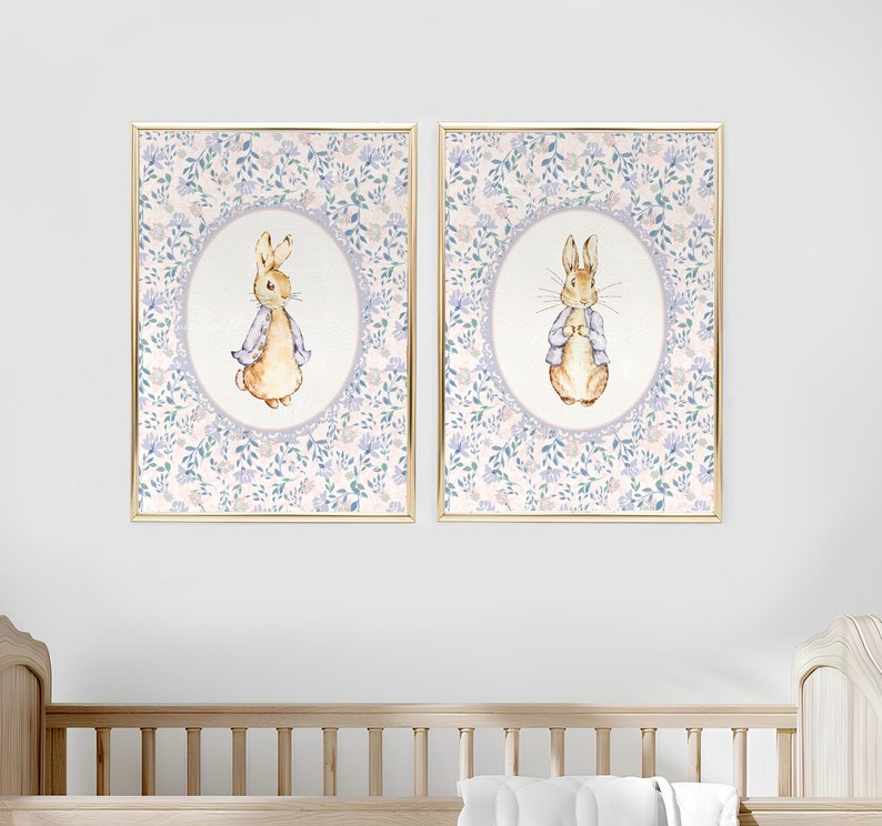Peter Rabbit Nursery Decor Vintage Peter Rabbit Prints Beatrix Potter ...