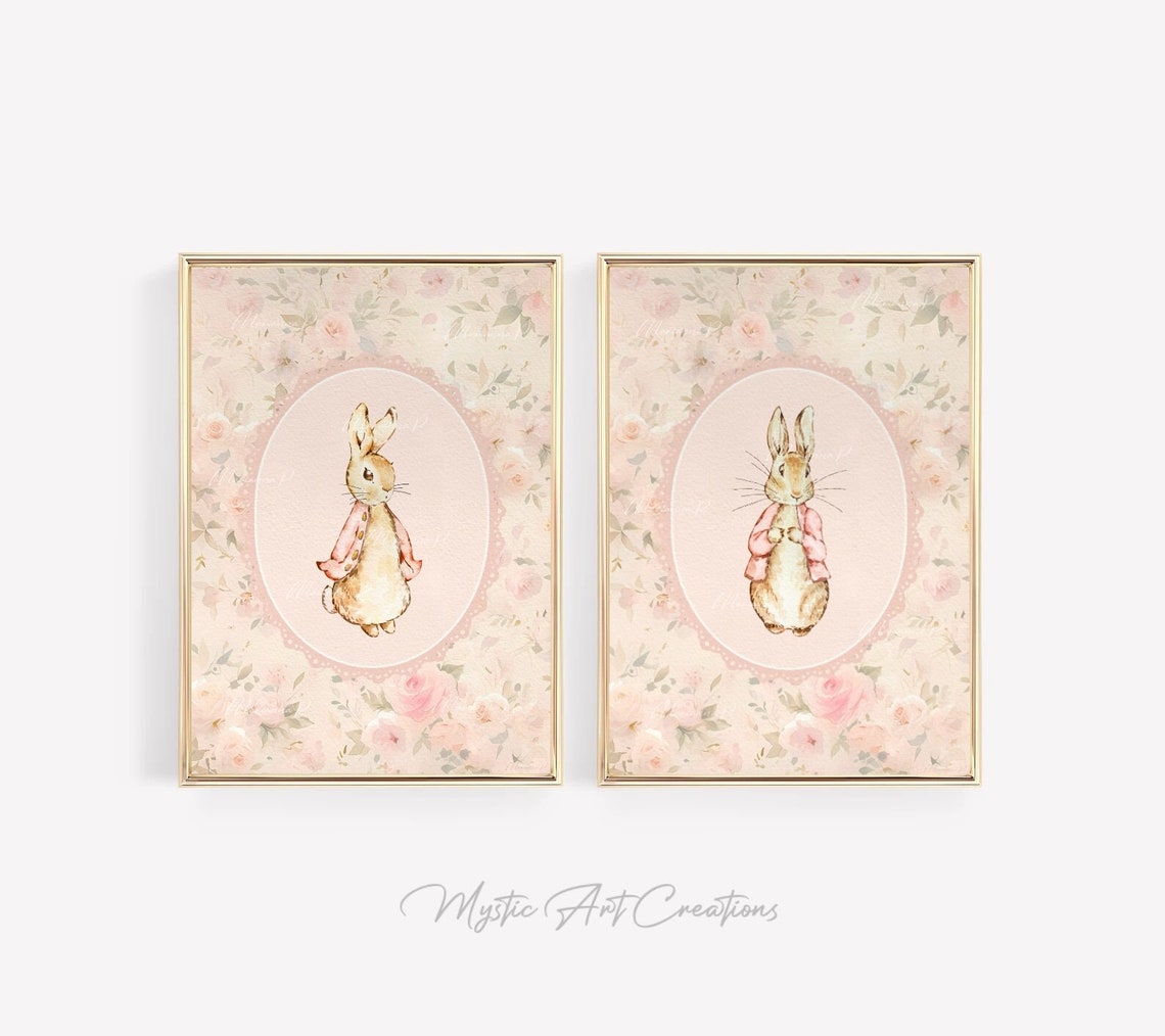 Peter Rabbit Nursery Decor Vintage Peter Rabbit Prints Beatrix Potter ...