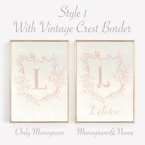 Personalized Peter Rabbit Nursery Decor Monogram Vintage Floral Peter ...