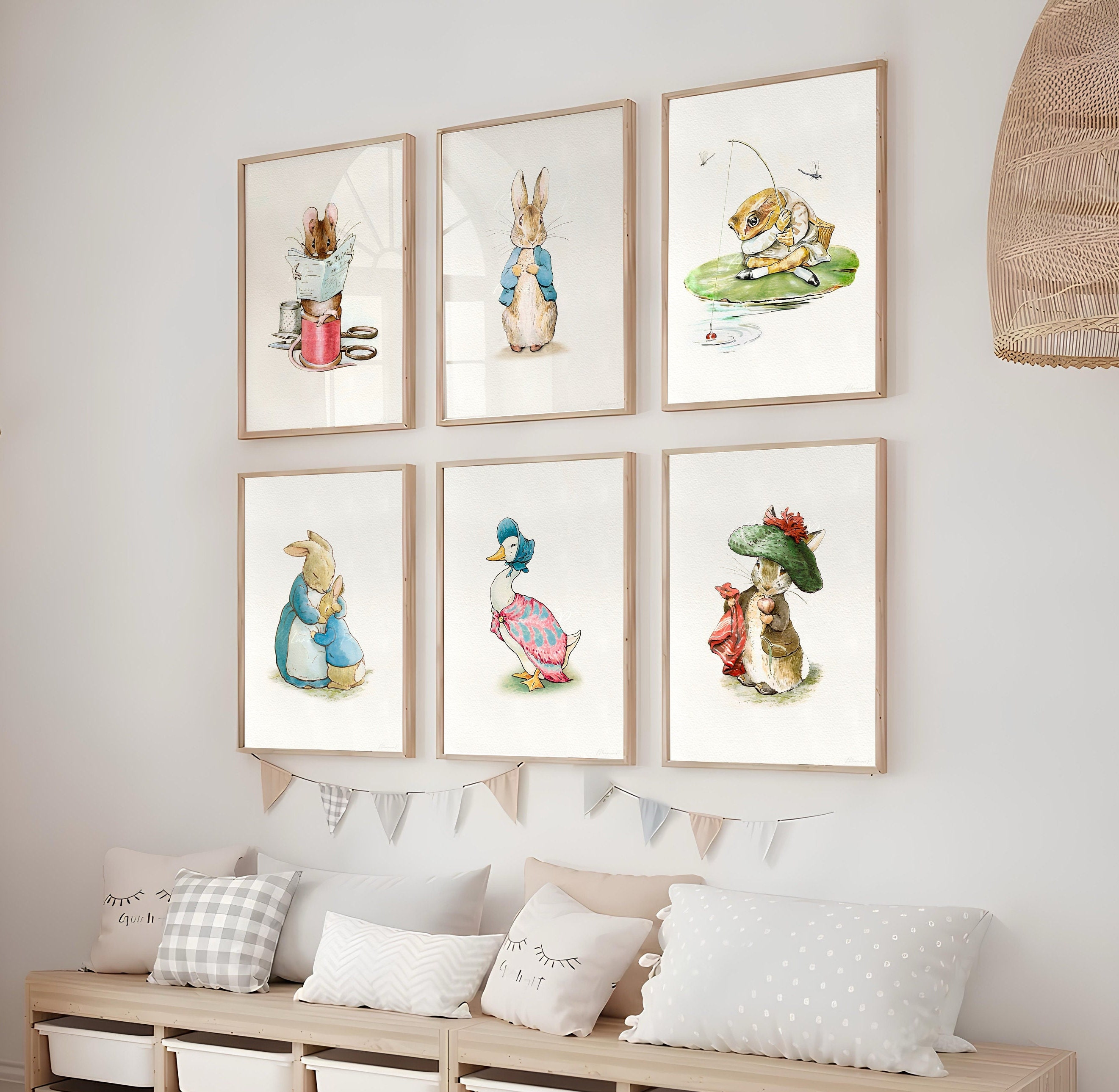 Beatrix Potter Nursery Prints Peter Rabbit Nursery Decor Vintage ...