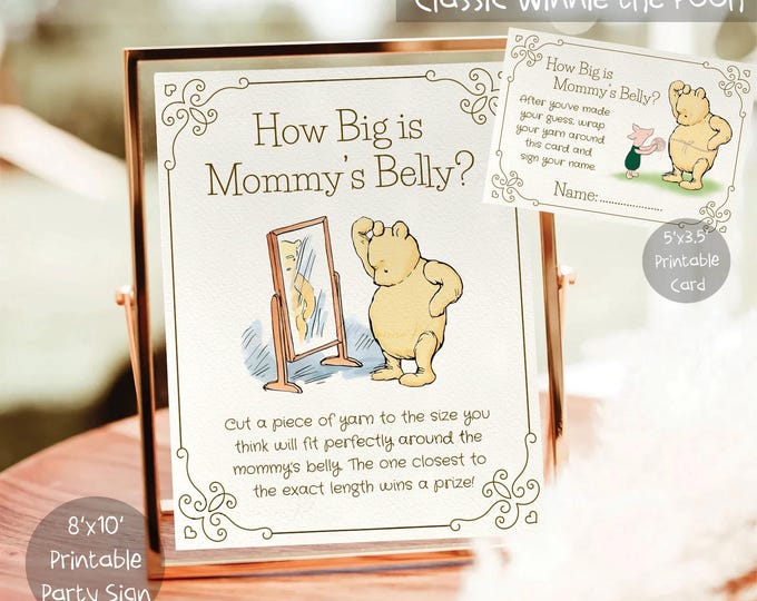 Classic Winnie the Pooh How Big is Mommy's Belly, Winnie the Pooh Baby ...