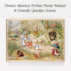Peter Rabbit Nursery Decor Peter Rabbit and Friends Garden Scene ...