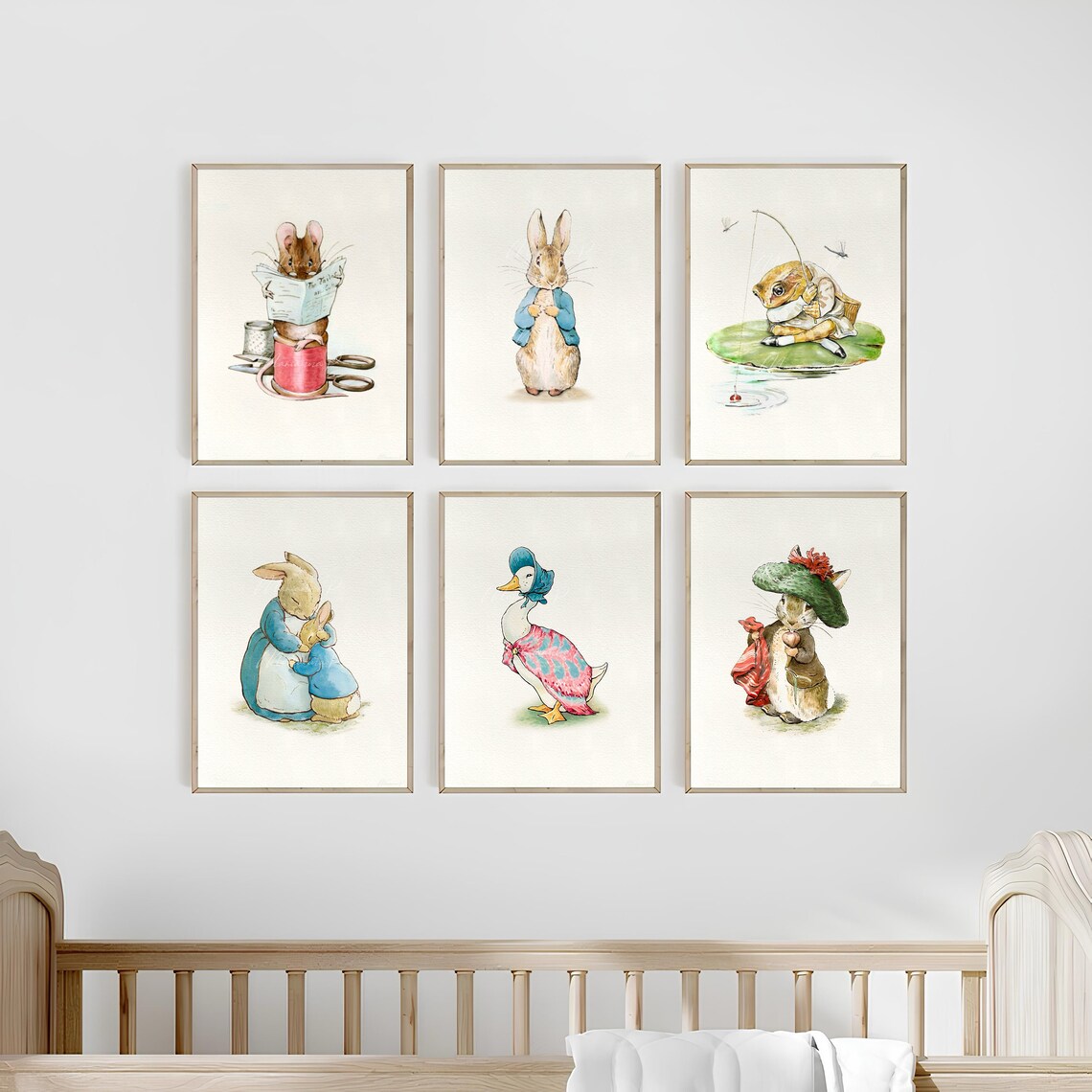 Beatrix Potter Nursery Prints Peter Rabbit Nursery Decor Vintage ...