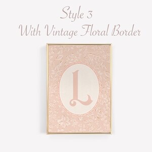 Peter Rabbit Nursery Decor Personalized Monogram Vintage Pink Floral ...