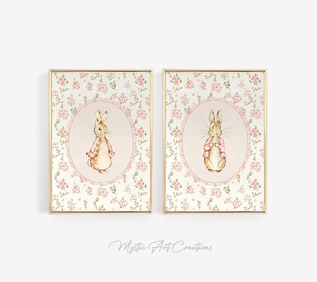 Peter Rabbit Nursery Decor Vintage Peter Rabbit Prints Beatrix Potter ...