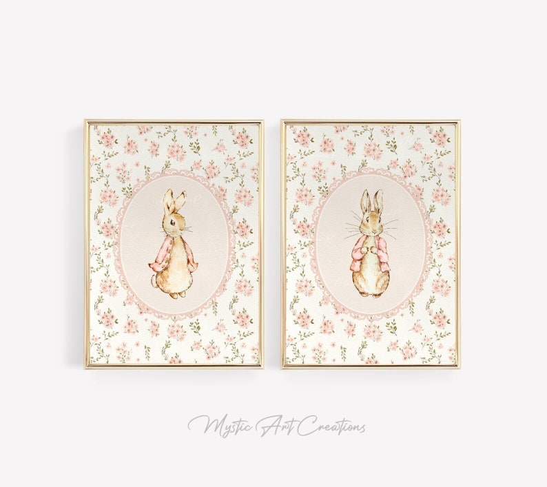 Peter Rabbit Nursery Decor Vintage Peter Rabbit Prints Beatrix Potter ...