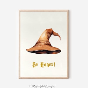 Wizard Poster Wizard Print Wizarding Nursery Decor Watercolor Art ...