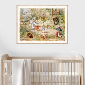 Peter Rabbit Nursery Decor Peter Rabbit and Friends Garden Scene ...