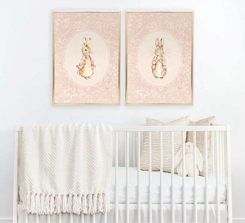 Peter Rabbit Nursery Decor Vintage Peter Rabbit Prints Beatrix Potter ...
