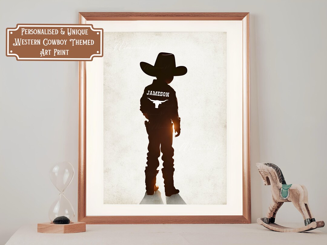 Western Cowboy Print Cowboy Nursery Decor Western Vintage Nursery ...