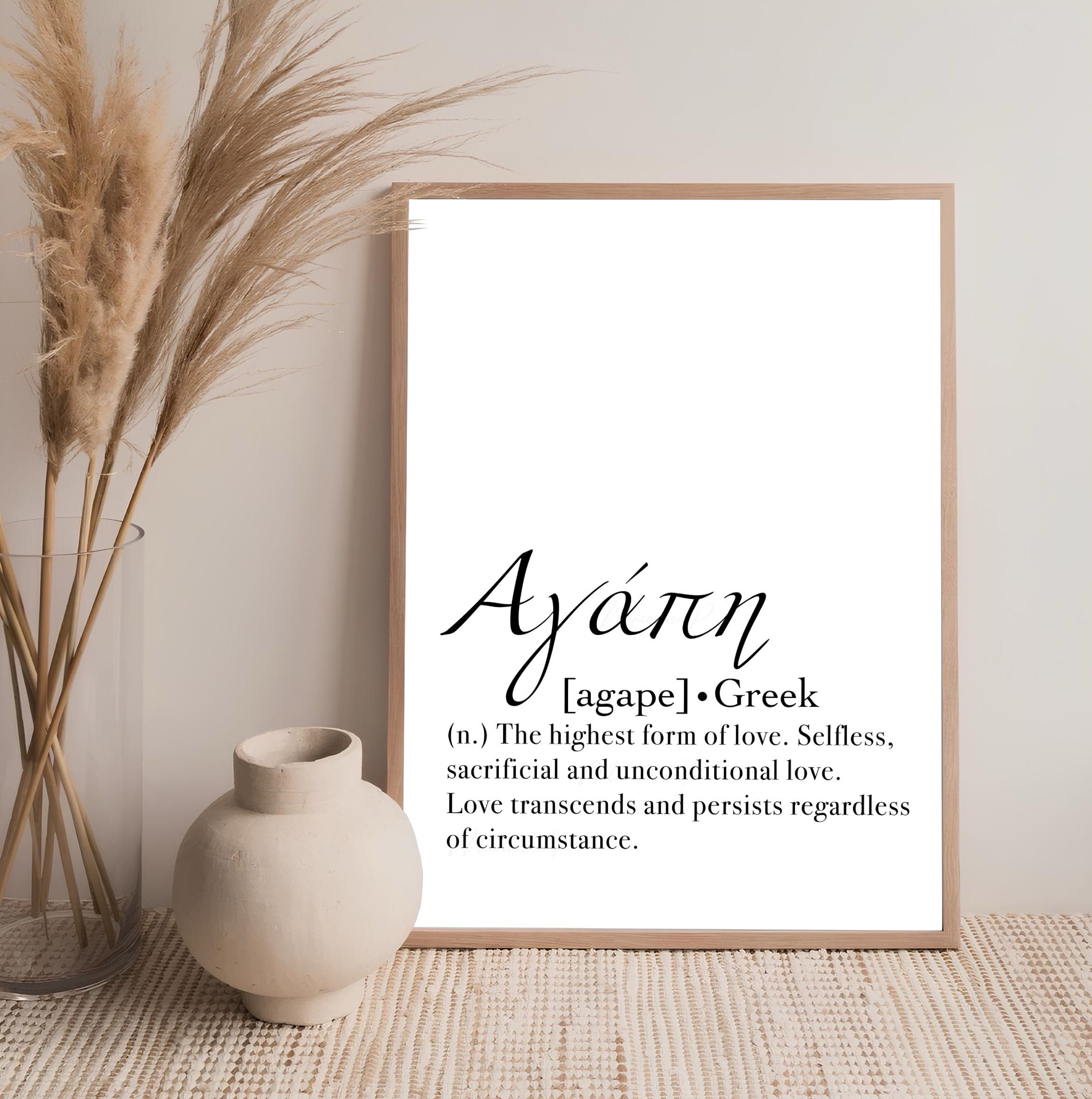 The 4 Ancient Greek Love Definition Prints Agape Eros Storge Filia ...