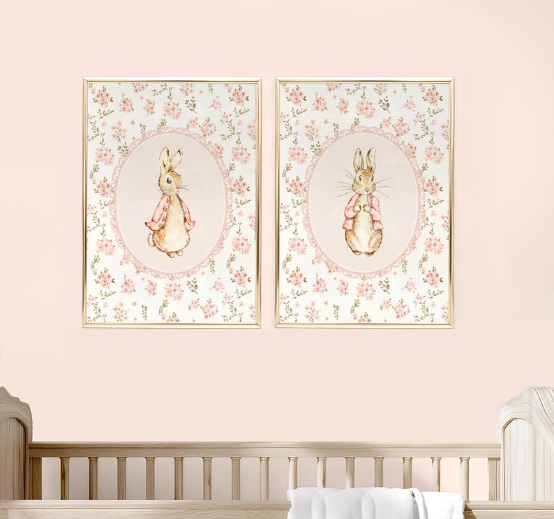 Peter Rabbit Nursery Decor Vintage Peter Rabbit Prints Beatrix Potter ...