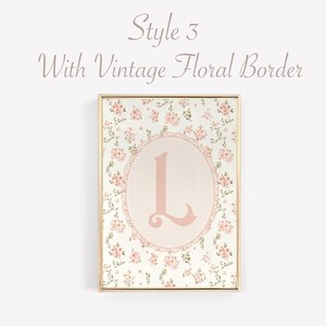 Personalized Peter Rabbit Nursery Decor Monogram Vintage Floral Peter ...