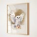 Snowy Owl Print Wizard Poster Wizard Print Wizarding Nursery Decor ...