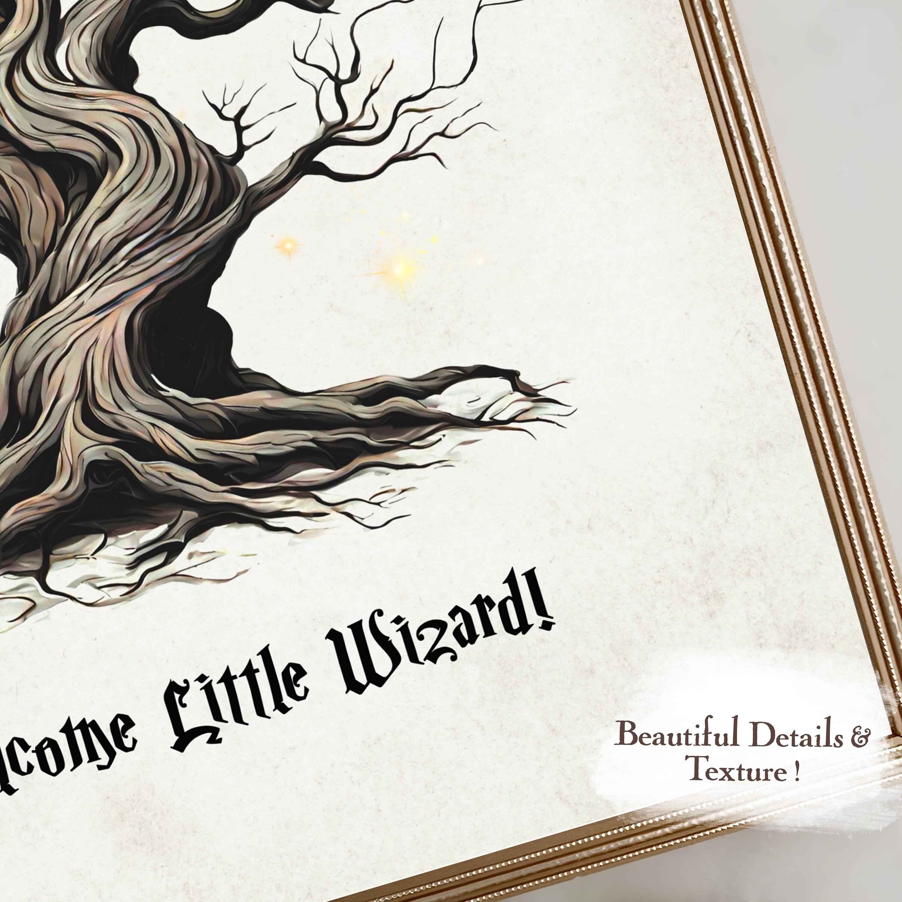 Wizard Print Baby Shower Signature Guest Book Whomping Willow Unique ...
