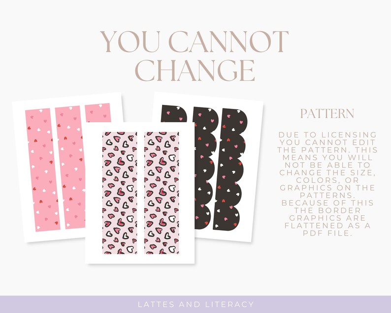 Valentine's Day Bulletin Board Borders for Classroom Decor, Teacher ...