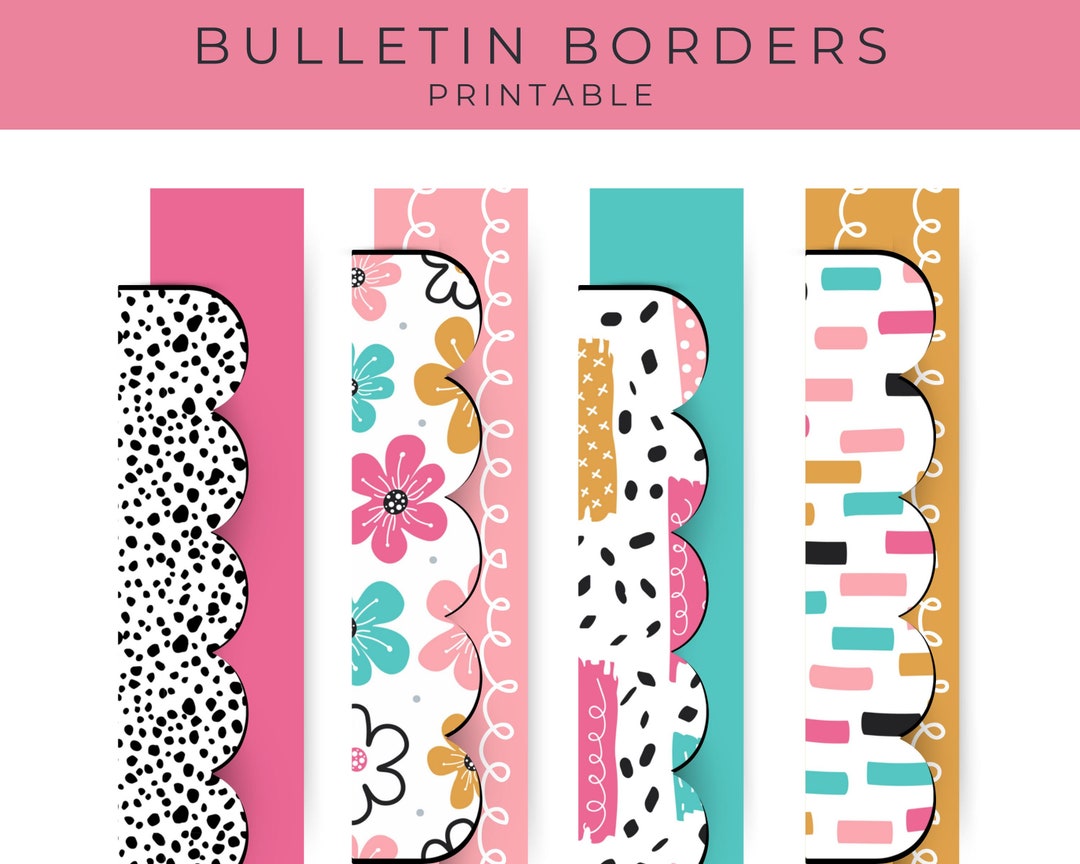 Summer Bulletin Board Borders for Classroom Decor, Teacher Printable ...