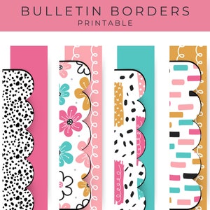 Summer Bulletin Board Borders for Classroom Decor, Teacher Printable ...