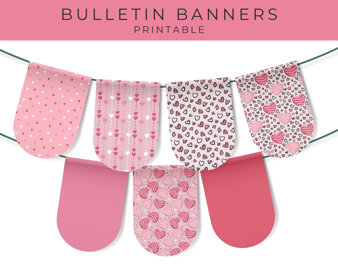 Valentine's Day Bulletin Board Banner Bundle for Classroom Decor ...