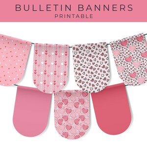 Valentine's Day Bulletin Board Banner: Classroom Decor (printable PDF ...