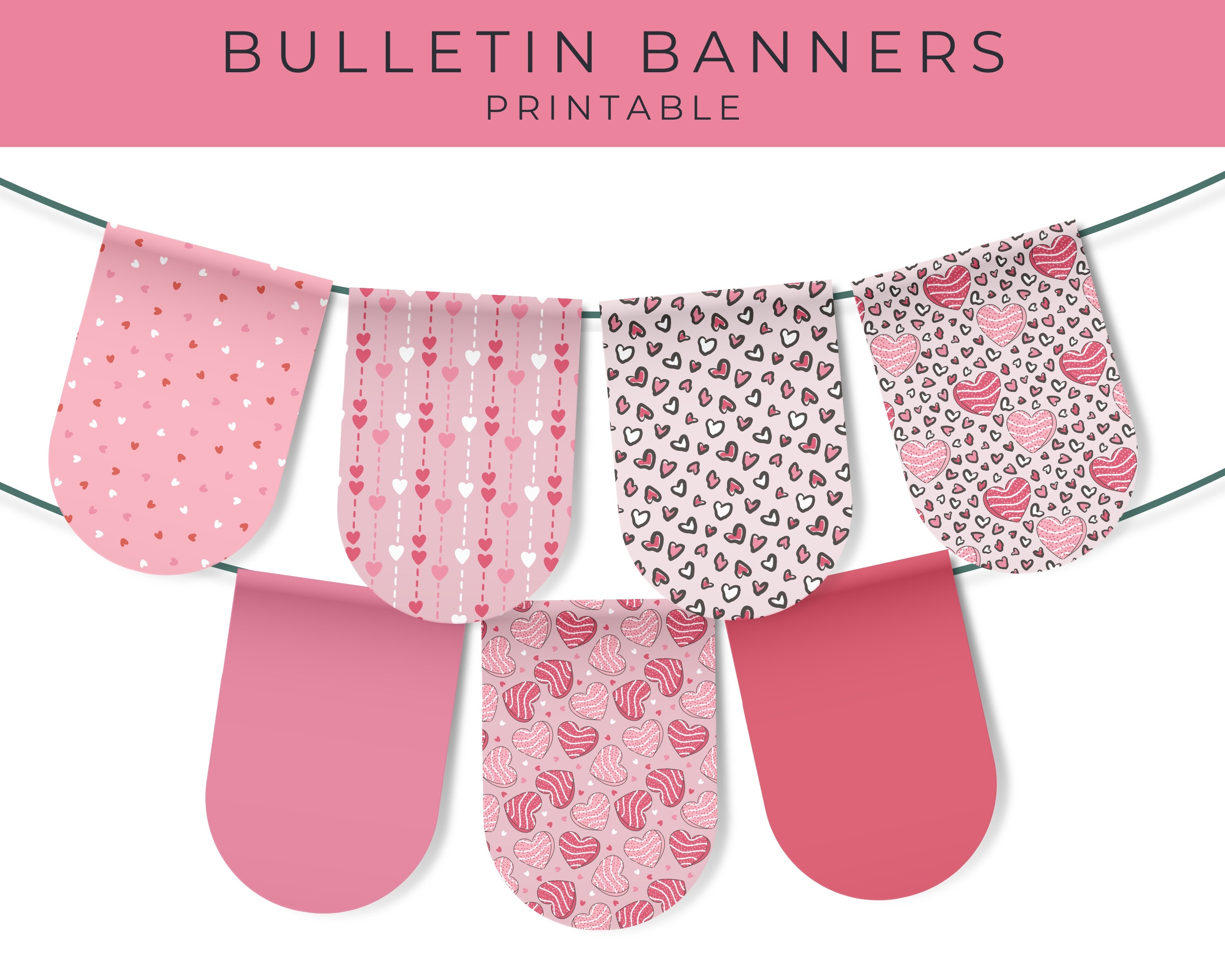 Valentine's Day Bulletin Board Banner Bundle for Classroom Decor ...