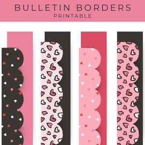Valentine's Day Bulletin Board Borders for Classroom Decor, Teacher ...