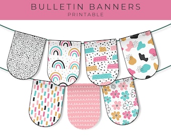 Summer Classroom Bulletin Board Banner Bundle (printable PDF) - Etsy