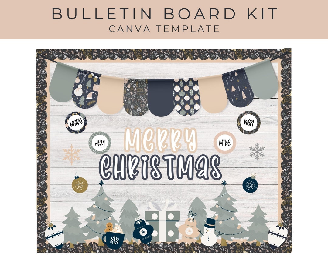Christmas Bulletin Board Kit Bundle for Classroom Decor, Teacher ...
