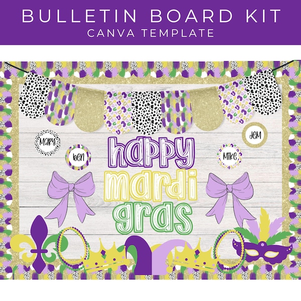 Mardi Gras Classroom Decor - Etsy