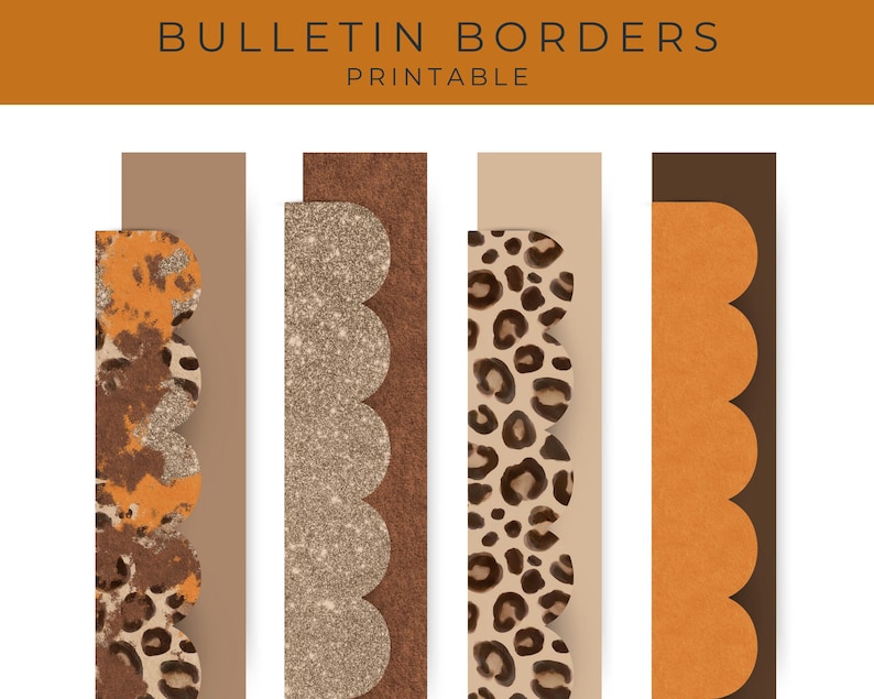 Leopard Print Bulletin Board Borders: Teacher Classroom Decor ...