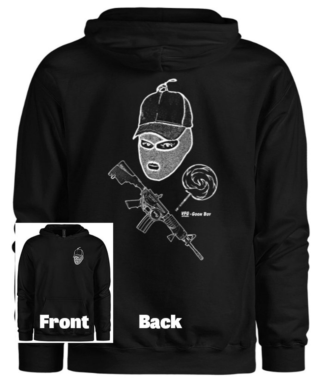 Hoodie - Goon Boy Visits Santa - Etsy