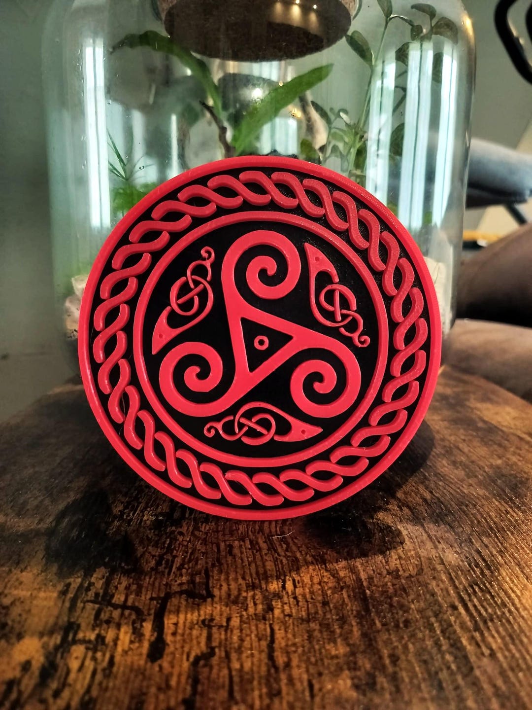 Celtic Triskell 14cm – 3D Wall Decoration – Handcrafted Celtic Symbol ...