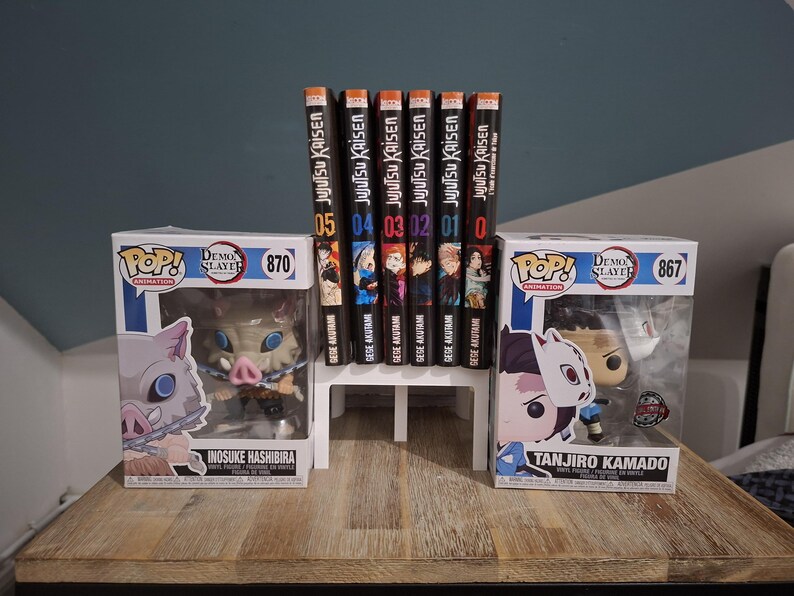3D Printed Manga Holder – Black Shelf Organizer – Anime Collection ...