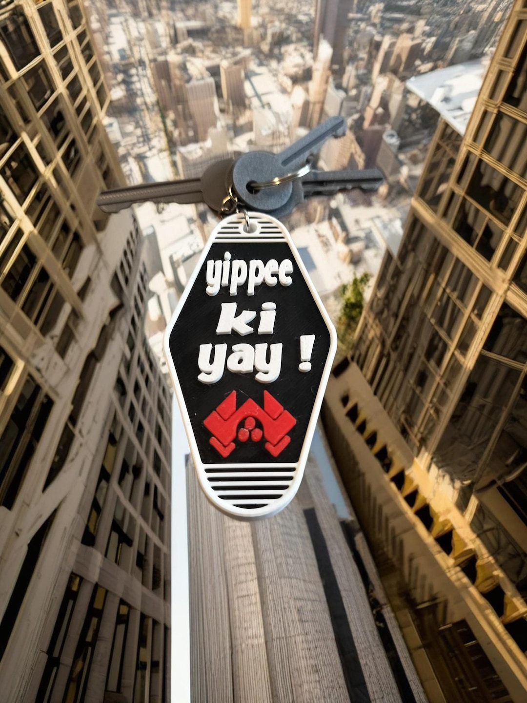 Motel Die Hard Yippee Ki Yay Keychain - Etsy UK