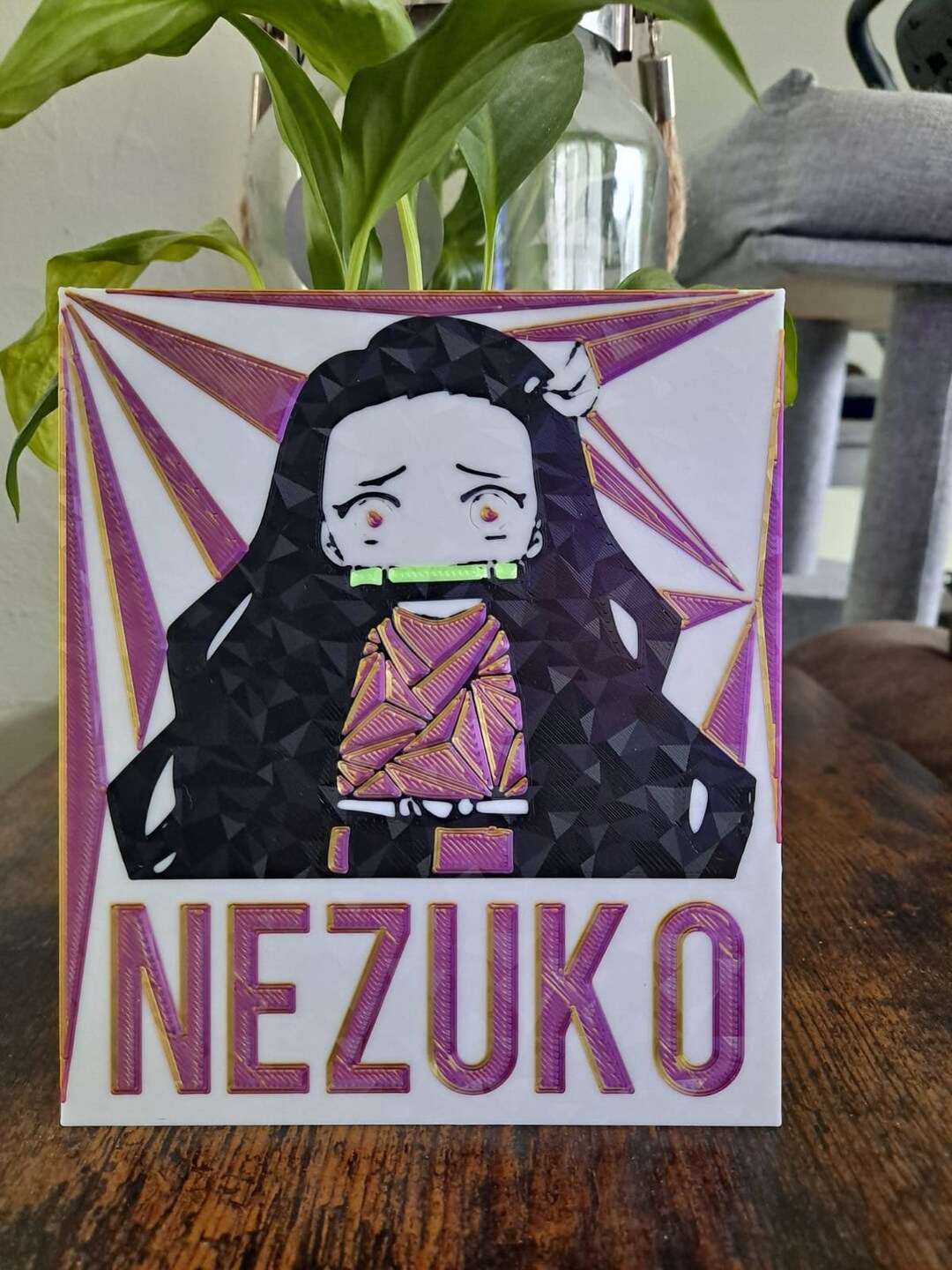 Nezuko Demon Slayer Frame 3D Printed - Etsy UK