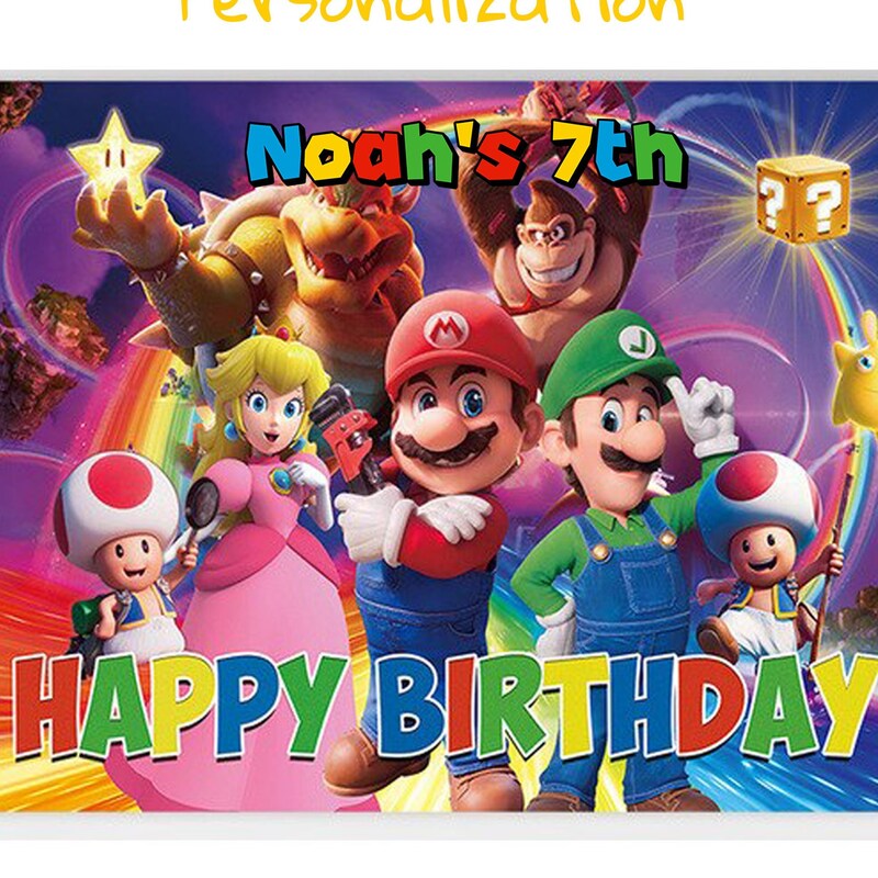 Mario Party Banner - Etsy