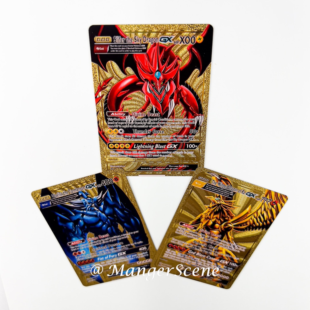 Pokemon Card Set Yu-gi-oh Special Slifer the Sky Dragon - Etsy