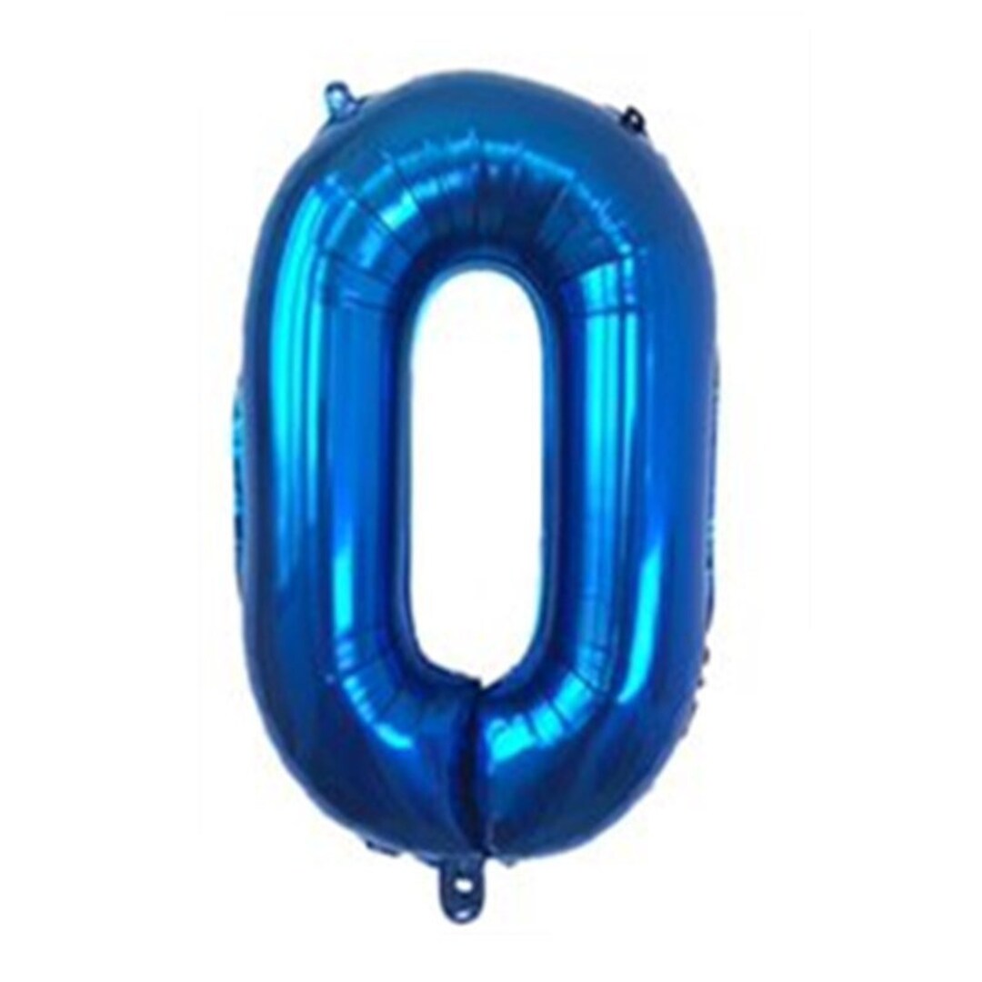 32" | Large Blue Number Balloons | Mylar Foil Helium Balloons for ...