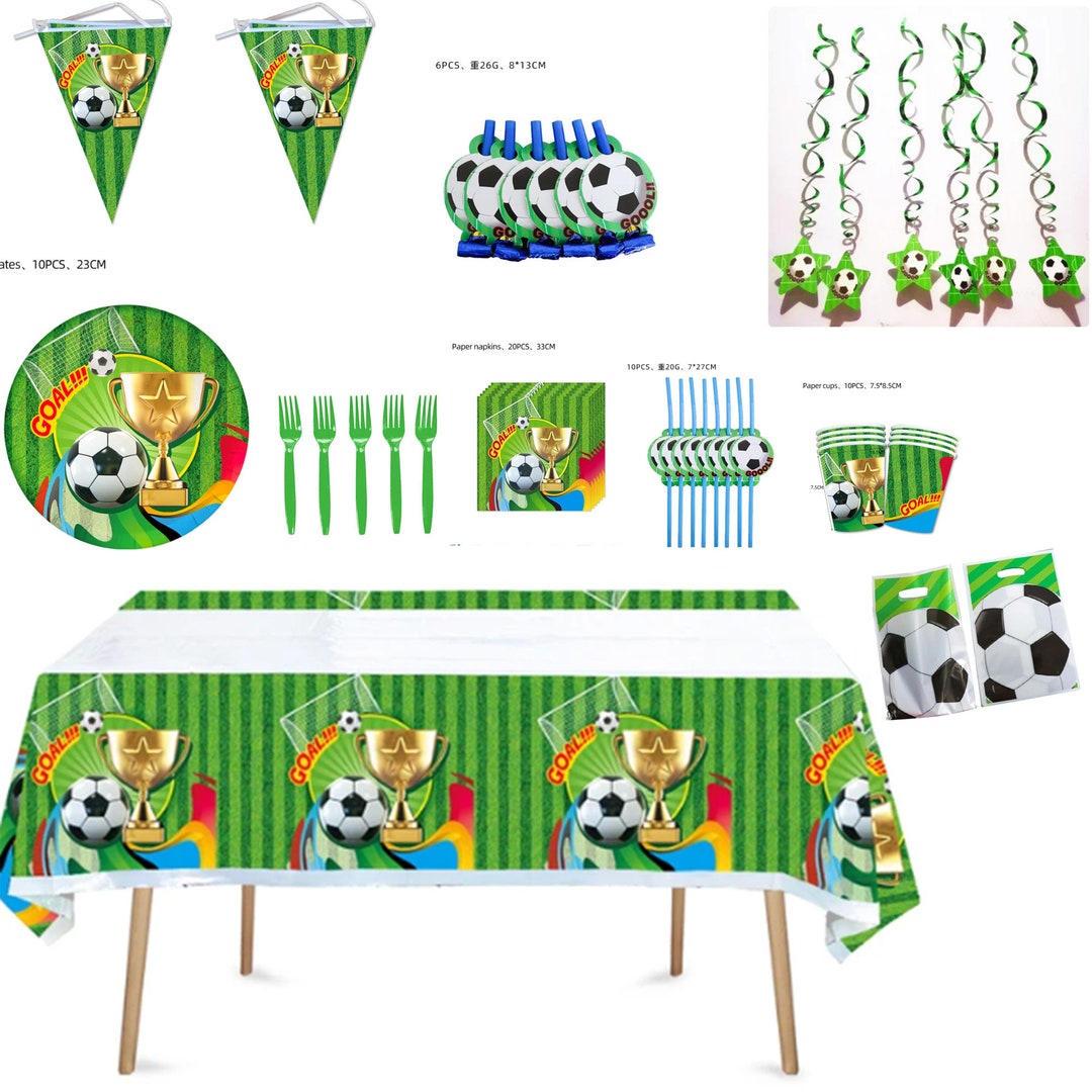 Soccer Birthday Party Table Ware | - Etsy