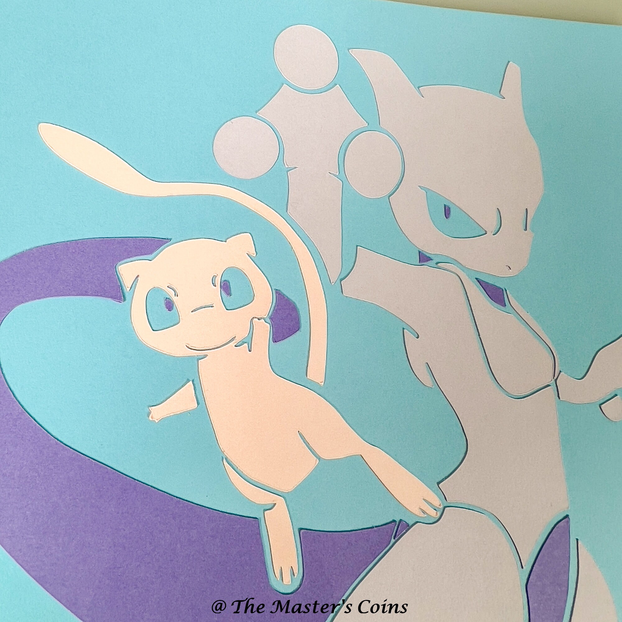 Pokemon Mewtwo and Mew GX Wall Decor Vibrant Colors Perfect for Kids ...