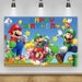 Personalized Wall Décor | Super Mario Game Backdrop| Tapestry - Happy ...