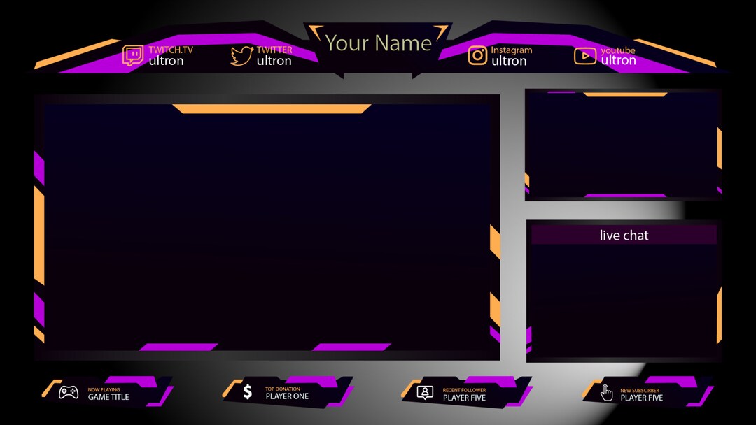 Twitch Overlay Animated Overlays Twitch Twitch Panels - Etsy