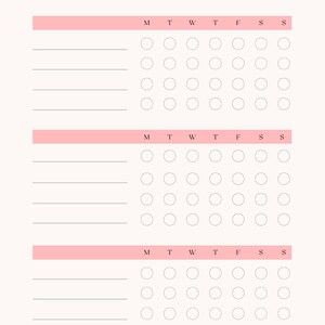 75 Soft Digital Tracker Create Your Own Rules - Etsy