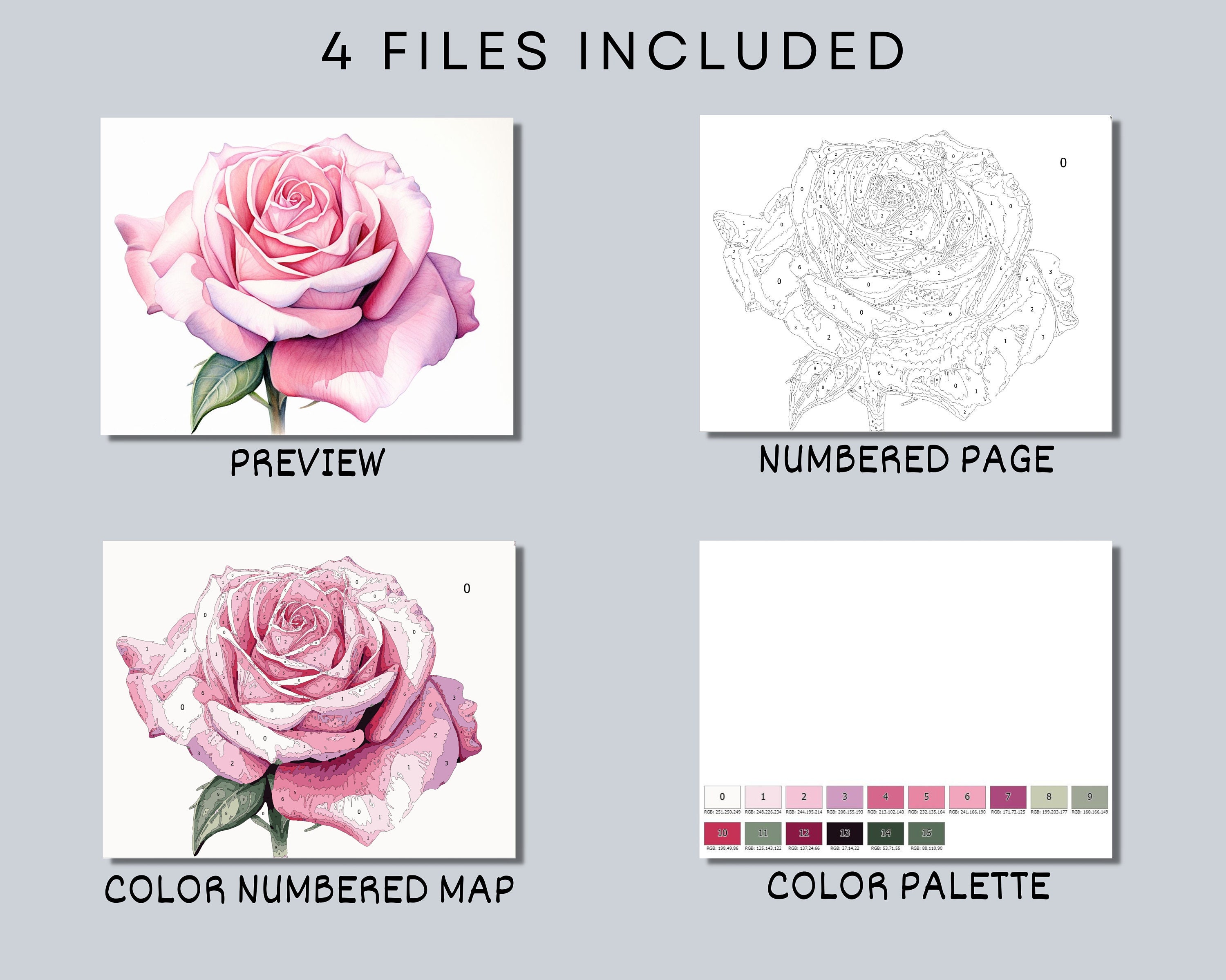 Color by Number, Paint by Number, Paint Number Adult, Coloring Numbered ...