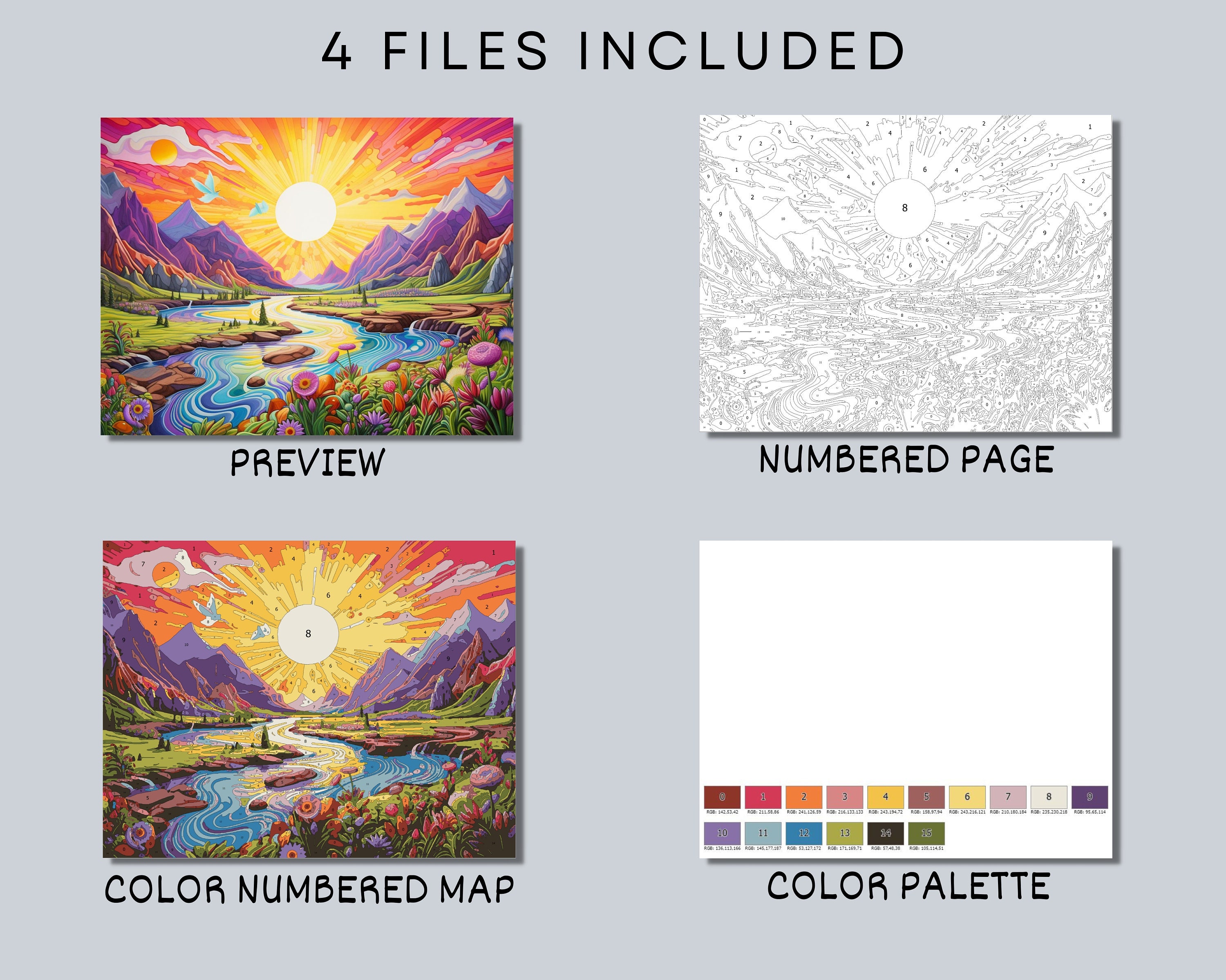 Color by Number, Paint by Number, Paint Number Adult, Coloring Numbered ...