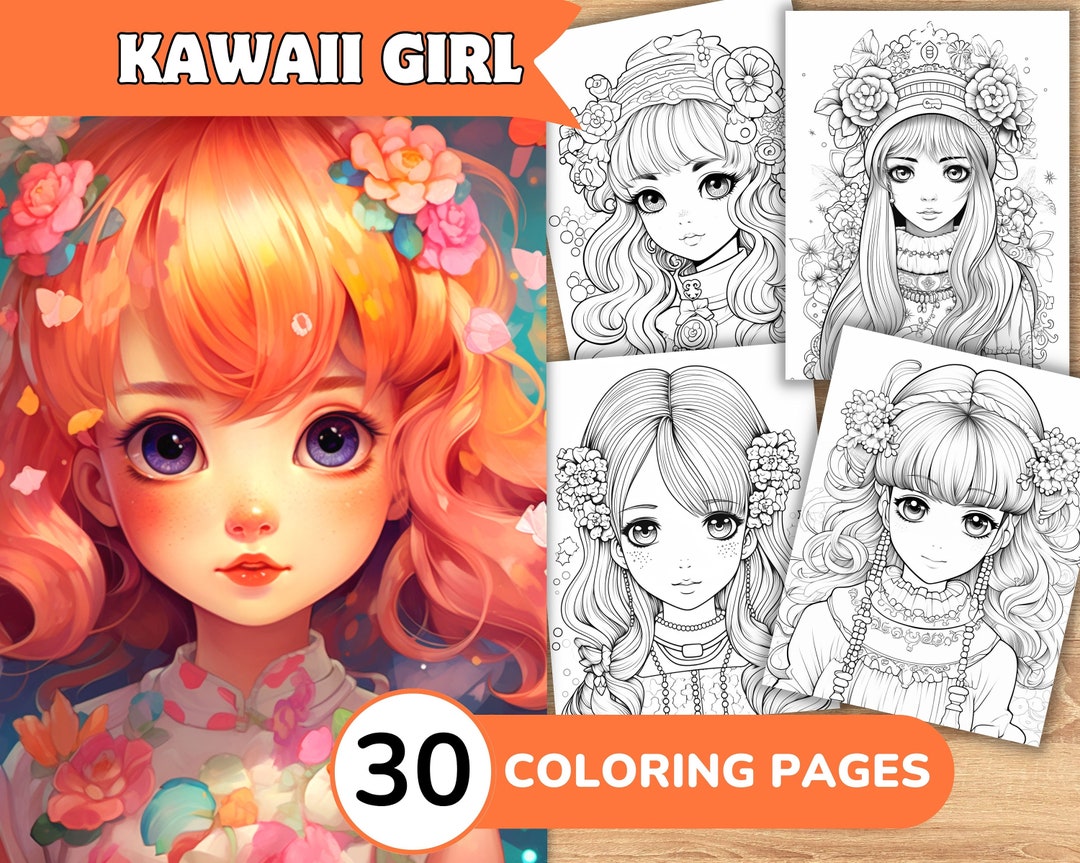 Kawaii Coloring Pages, Kawaii Anime Coloring, Kawaii Manga Coloring ...