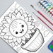 Kawaii Coloring Pages, Kawaii Coloring Book, Kawaii Flower Coloring ...