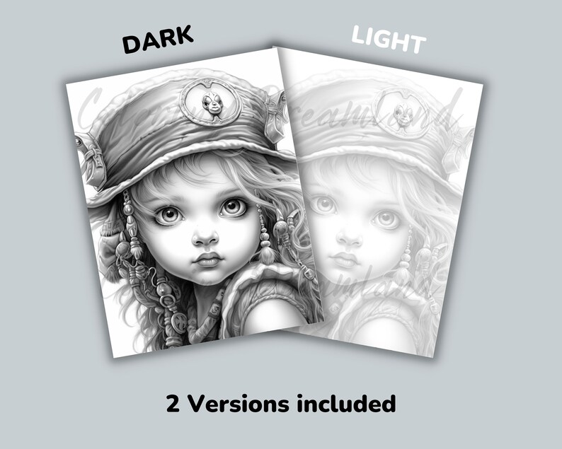 Pirate Girl Coloring Pages Pirate Girl Coloring Book Pirate - Etsy